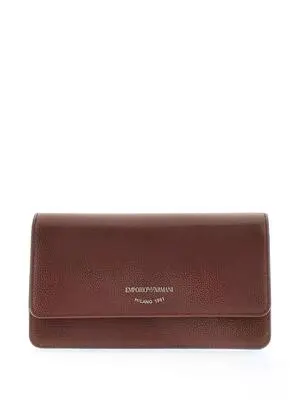 Emporio Armani Logo-print Pebbled Leather Mini Bag