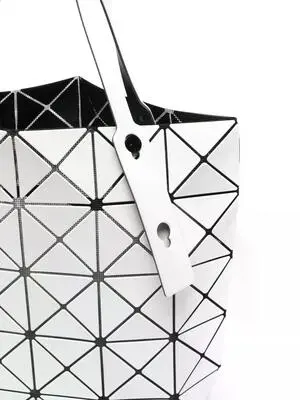 Issey Miyake Geometric Paneled Tote Bag - White