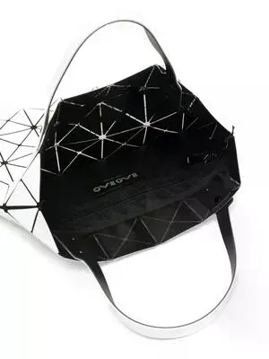 Issey Miyake Geometric Paneled Tote Bag - White