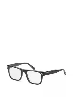 Tumi Rectangle Frame Eyeglasses - Black