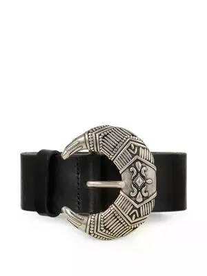 BA&SH Ba&Sh Bandy Engraved Buckle Belt