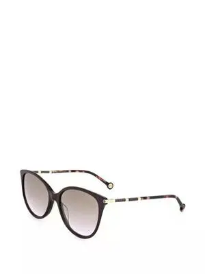 Carolina Herrera Tortoiseshell-effect Cat-eye Sunglasses - Purple