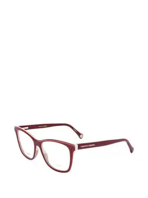 Carolina Herrera Square-frame Glasses - Red