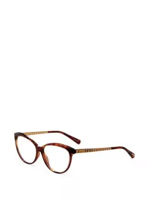 Chopard Tortoiseshell-effect Cat-eye Glasses - Brown