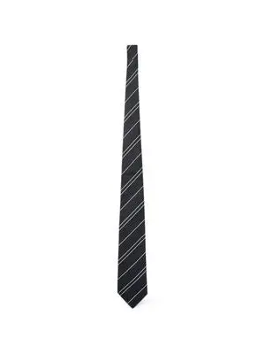 Junya Watanabe Diagonal-stripe Tie - Black