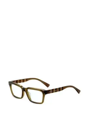 Armani Exchange Square Frame Eyeglasses - Brown