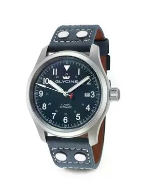 GLYCINE Combat Field 42mm Watch - Blue