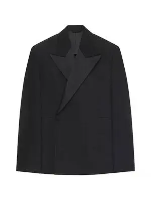 Givenchy Oversized Satin-lapel Suit Jacket - Black