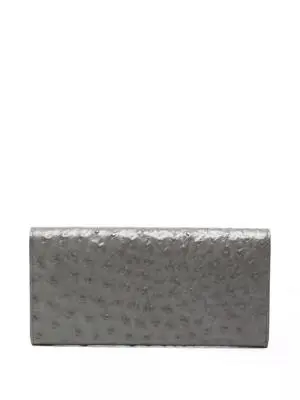 TOTEME T-lock Ostrich-texture Wallet