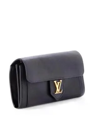 LOUIS VUITTON Lockme Wallet Calfskin Small Wallets - Black