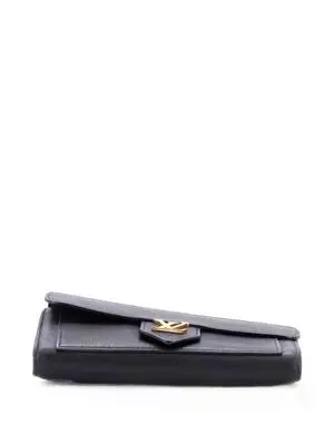 LOUIS VUITTON Lockme Wallet Calfskin Small Wallets - Black