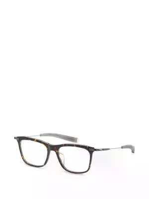 Dita Lancier Square-frame Eyeglasses - Brown