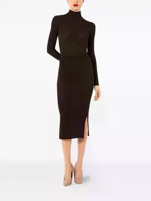 Wolford Seamless Micro-mesh Fitted Midi Skirt