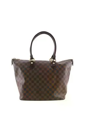 LOUIS VUITTON Damier Ebene Saleya Mm Tote Bag - Brown