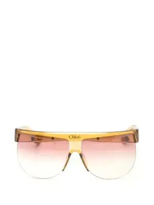 Chloé Gradient Geometric-frame Sunglasses - Neutrals