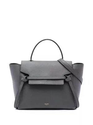 Celine 2019 Micro Grained Calfskin Belt Bag Satchel - Grey
