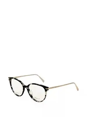 Chopard Tortoiseshell-effect Round-frame Glasses - Grey