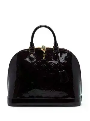 LOUIS VUITTON Monogram Vernis Alma Mm Handbag - Purple