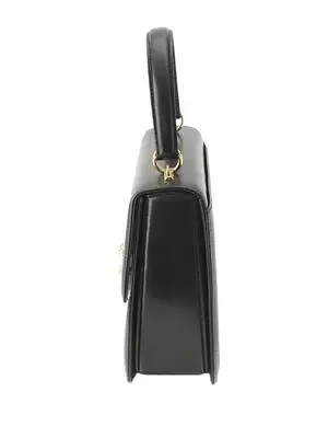 Gucci 20th Century Calfskin Top Handle Bag Satchel - Black