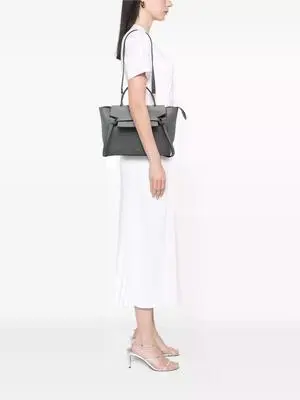 Celine 2018 Mini Grained Calfskin Belt Bag Satchel - Grey