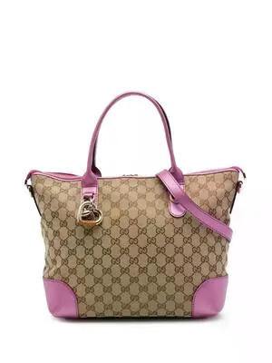Gucci 2016-2026 Gg Canvas Heart Bit Satchel - Neutrals