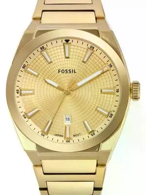 Fossil Tone Textured Dial Watch - Gold