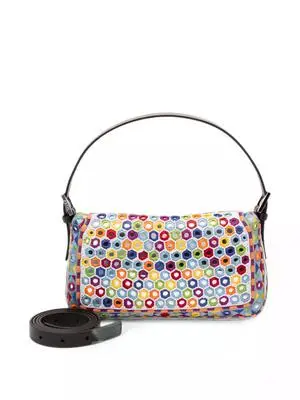 Fendi Baguette Bead-embellished Shoulder Bag