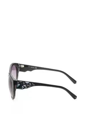SWAROVSKI Crystal Embellished Round Frame Sunglasses