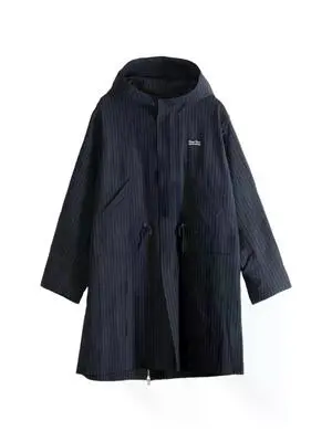 Undercover Pinstripe Hooded Coat