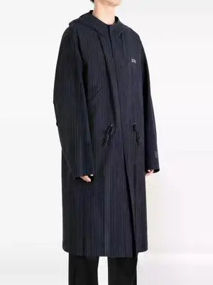 Undercover Pinstripe Hooded Coat