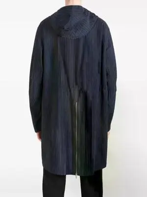 Undercover Pinstripe Hooded Coat