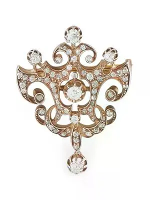 LB EXCLUSIVE 18kt Rose Gold Diamond Brooch