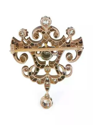 LB EXCLUSIVE 18kt Rose Gold Diamond Brooch