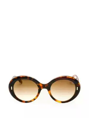 CUTLER & GROSS Oval-frame Sunglasses - Brown