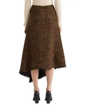 Proenza Schouler White Label Layne Asymmetric Tweed Skirt