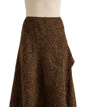 Proenza Schouler White Label Layne Asymmetric Tweed Skirt