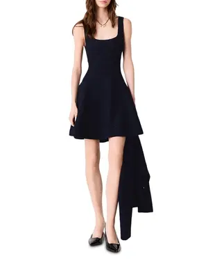 Maje Rowill Jacquard Skater Dress