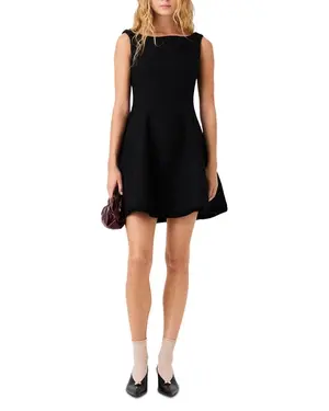 Maje Rydera Tweed Fringe Hem Dress