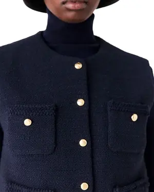 Maje Liponette Tweed Vest