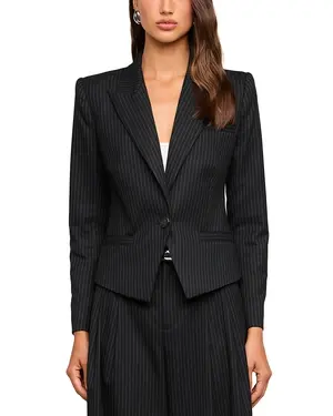 L'Agence Misa Cropped Single Breasted Blazer