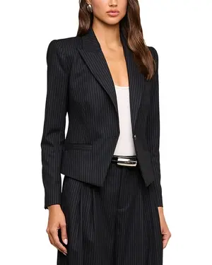 L'Agence Misa Cropped Single Breasted Blazer