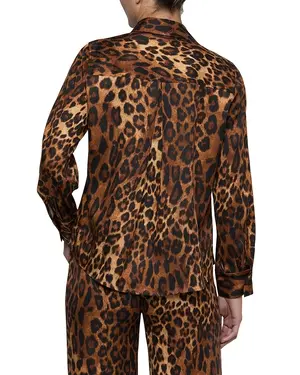 L'Agence Ellery Printed Long Sleeve Blouse