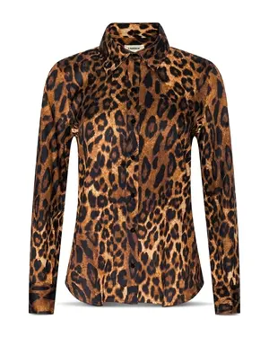 L'Agence Ellery Printed Long Sleeve Blouse