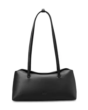 FREJA Chrystie Faux Leather Shoulder Bag - Black