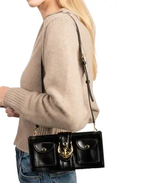 Alexis Bittar Patent Leather Buckle Clutch