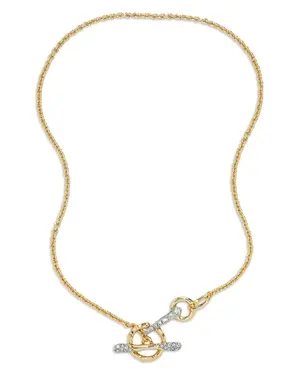 Alexis Bittar Solanales Crystal Toggle Necklace, 15.5