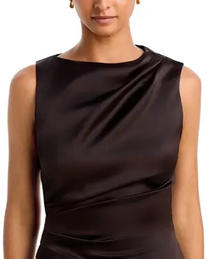 Tanya Taylor Sasha Draped Sleeveless Top