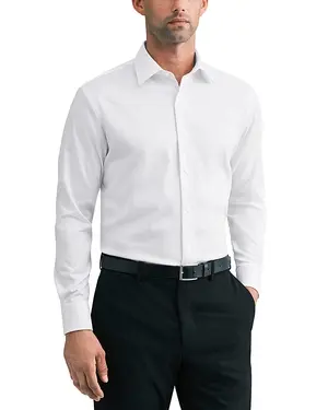 Bloomingdale'S Regular Fit Stretch Dress Shirt Exclusive - White