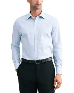 Bloomingdale'S Regular Fit Dress Shirt Exclusive - Blue