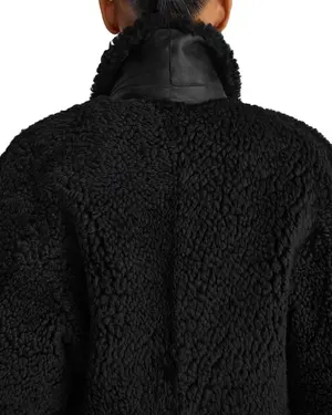 RÓHE Shearling Rounded Crop Jacket
